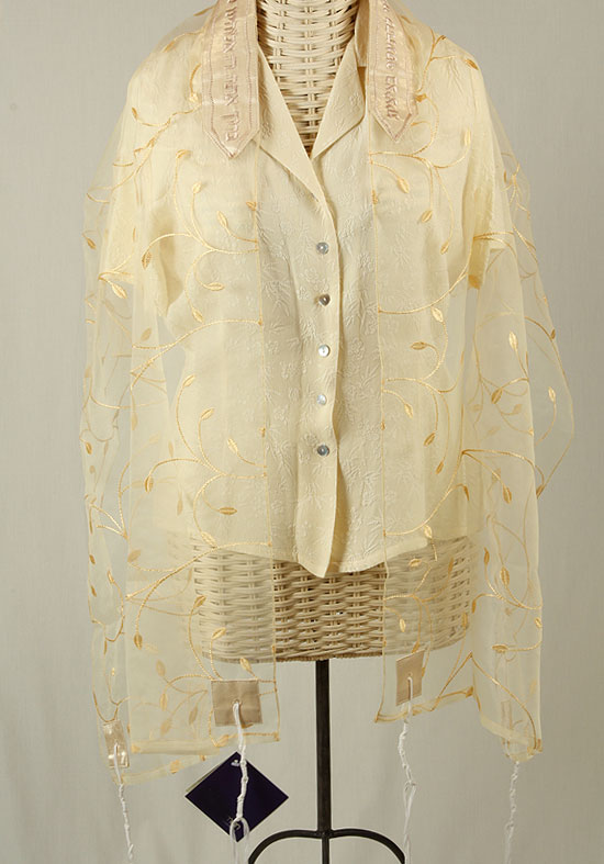 Multi Colored Silk & Cotton Tallit - Candice | The Tallis Lady