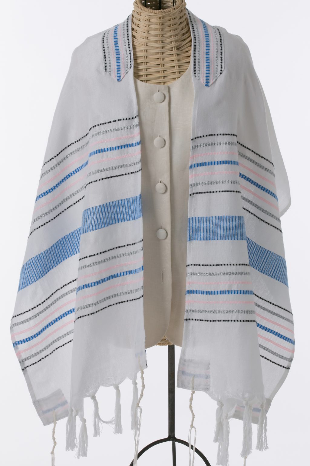 Aurora - Women's Handmade Woven Silk Tallit - The Tallis Lady