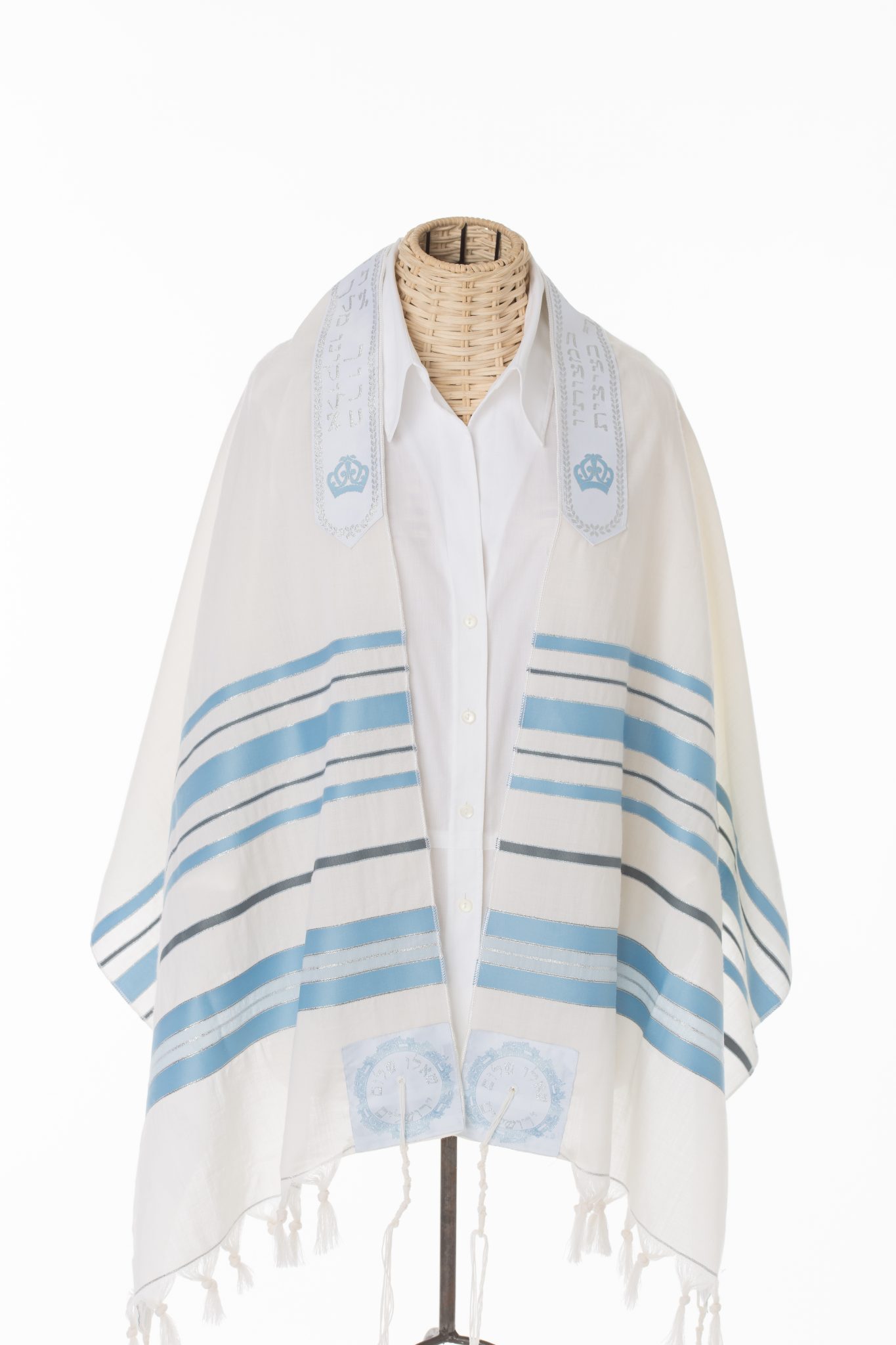 Drew - Unisex Traditional Wool Tallit - The Tallis Lady