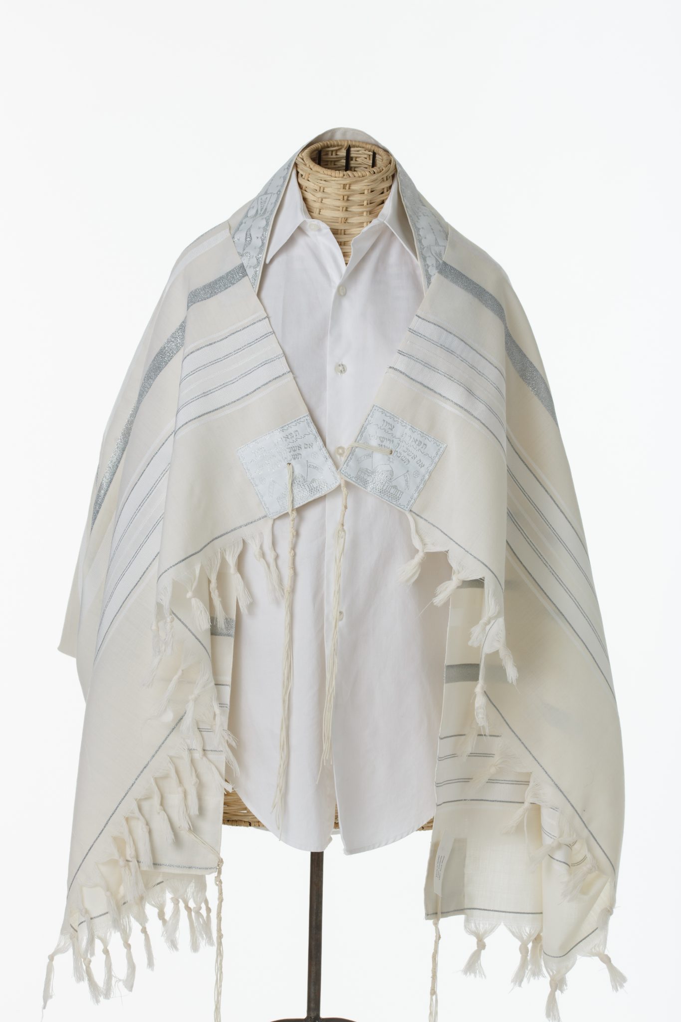 Henry - Men's traditional Wool Tallit, Large Size - The Tallis Lady