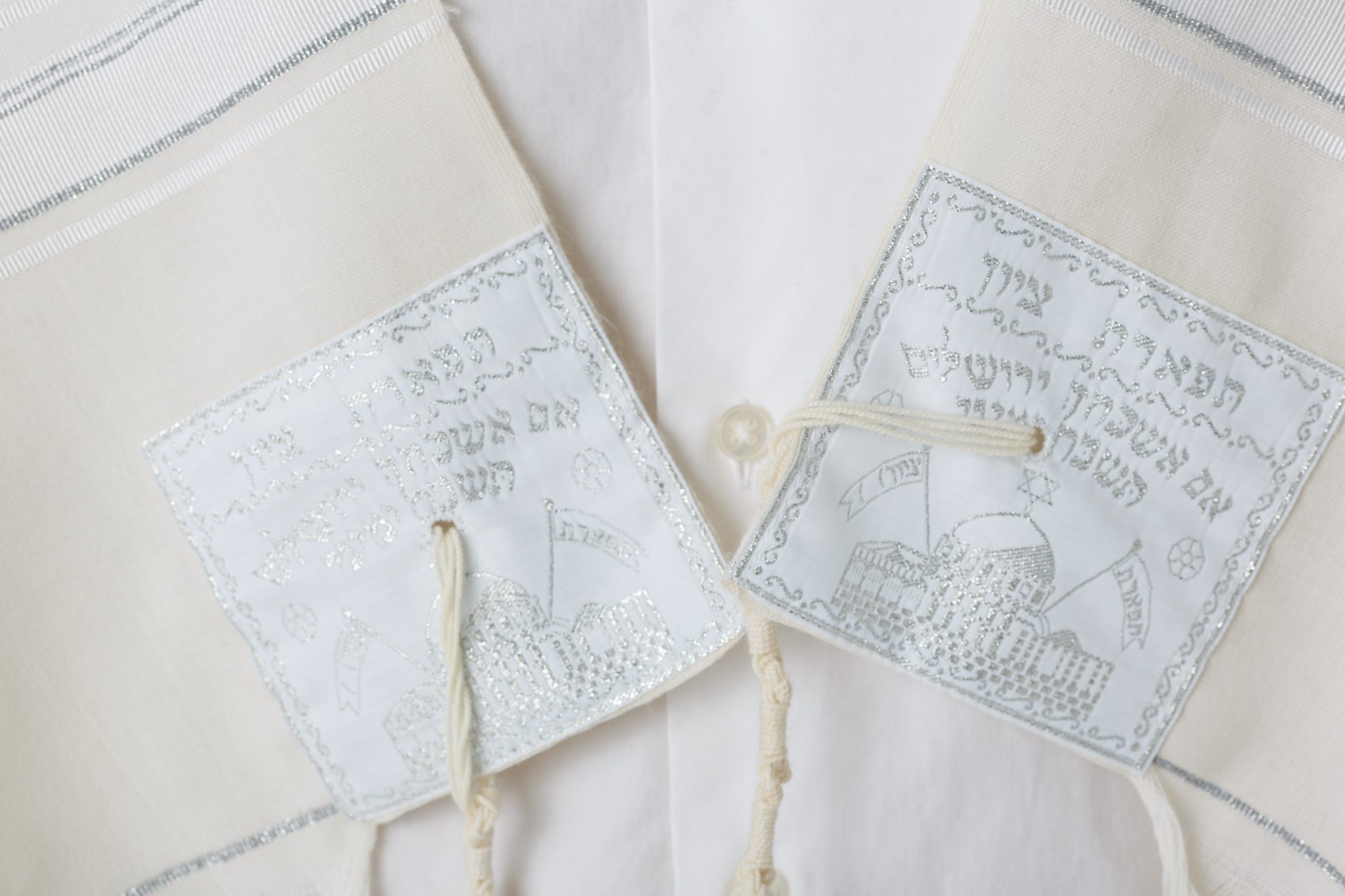 Henry - Men's traditional Wool Tallit, Large Size - The Tallis Lady