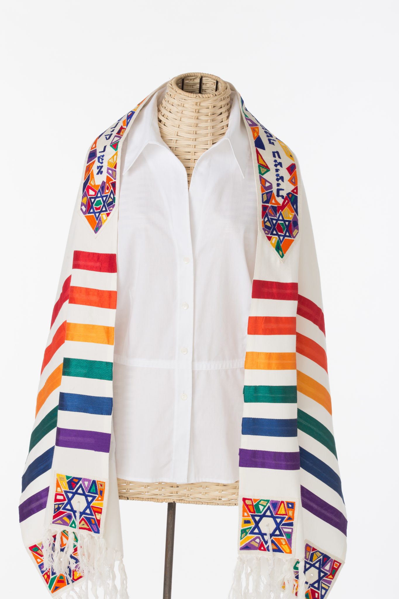 Cary - Unisex Handmade Silk Tallit - The Tallis Lady