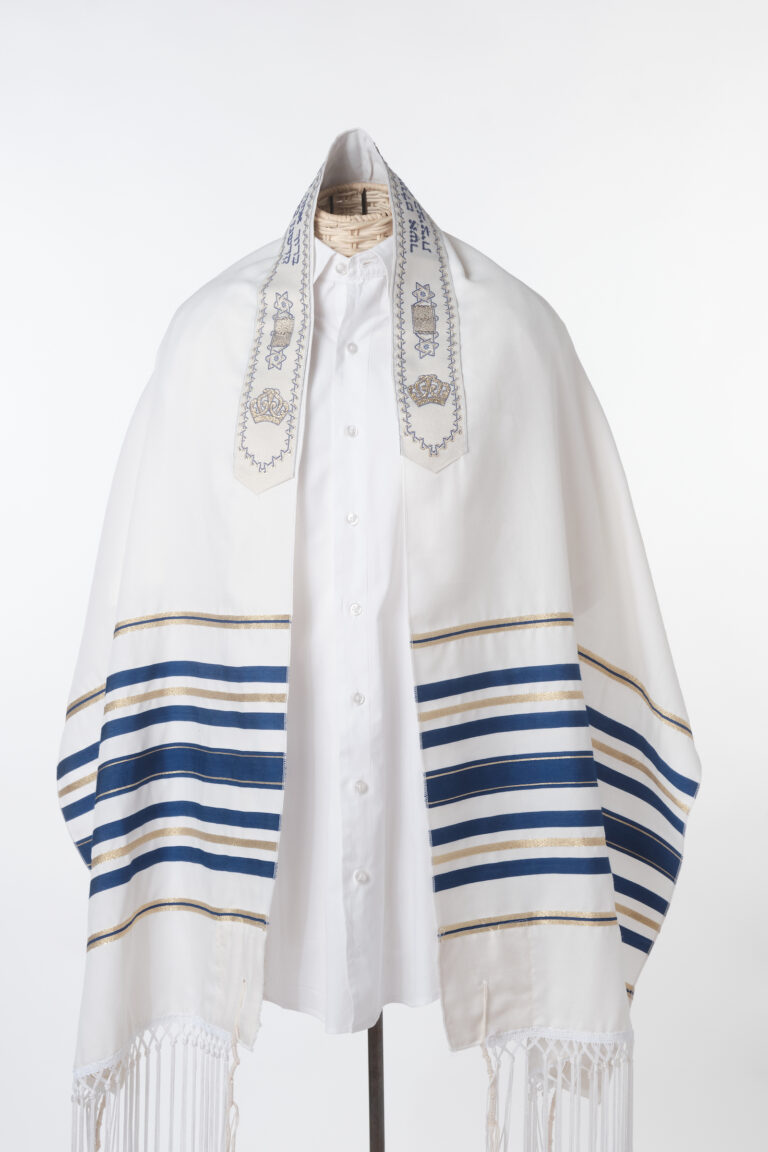 Gilad - Men's Traditional Acrylic Tallit - The Tallis Lady
