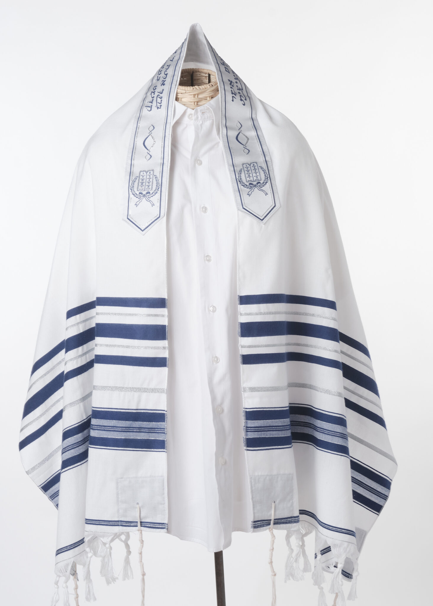 Ephraim - Men's Traditional Acrylic Tallit - The Tallis Lady